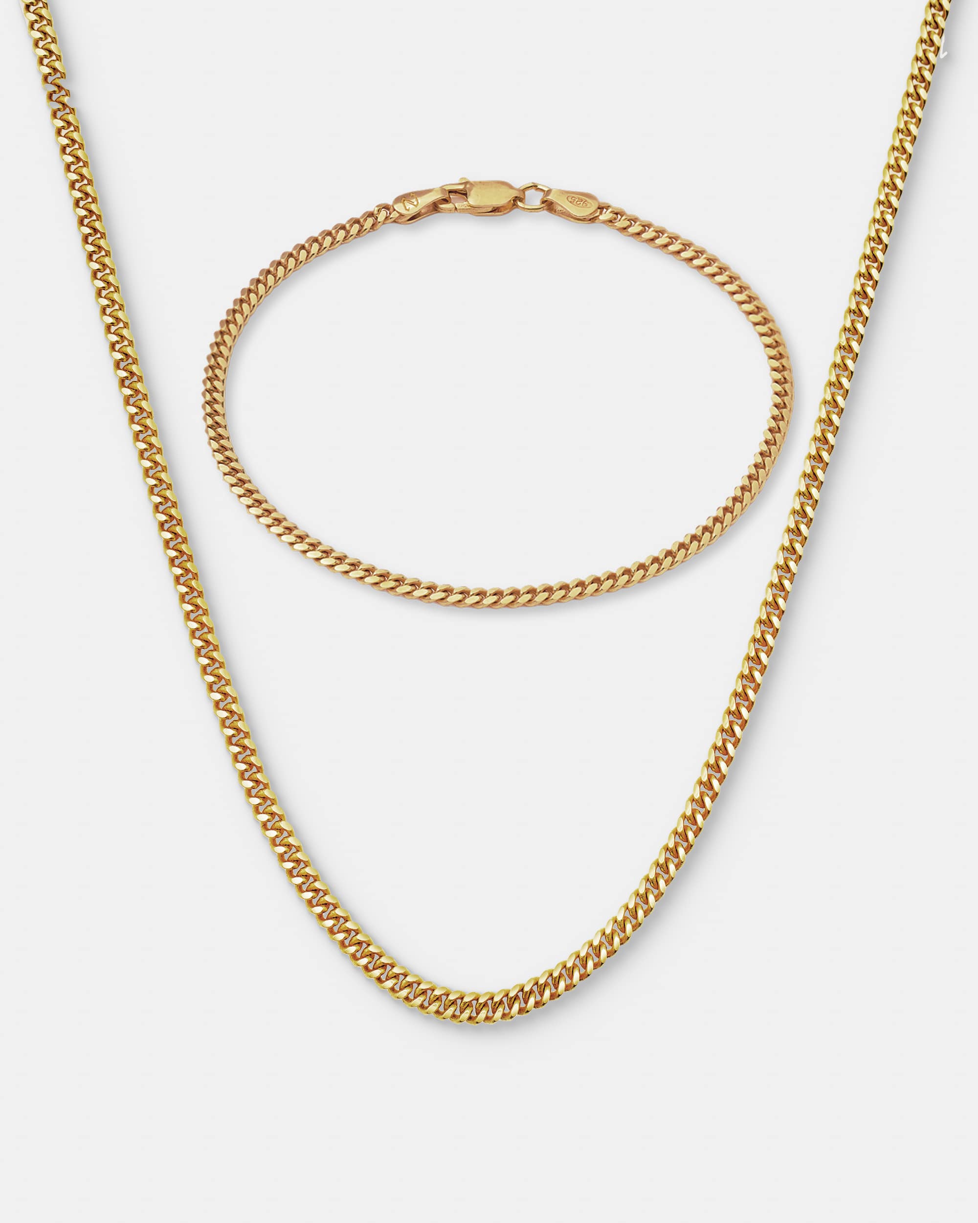 Cuban Link Set - 3mm | Men's Bundles & Sets - DAZZIN